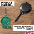 Double Side Titanium Steel Coating Frying Pan, Folding Nonstick Pancake ...