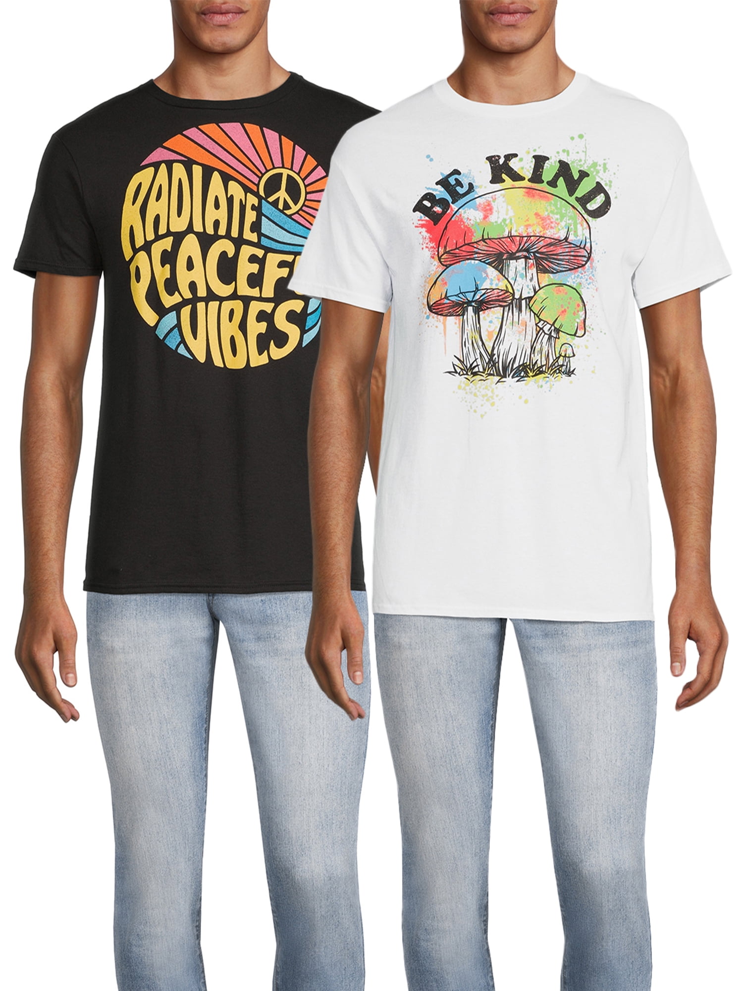 Mad Engine Men's and Big Men's Graphic Message Tee 2-Pack, Sizes S-3XL ...