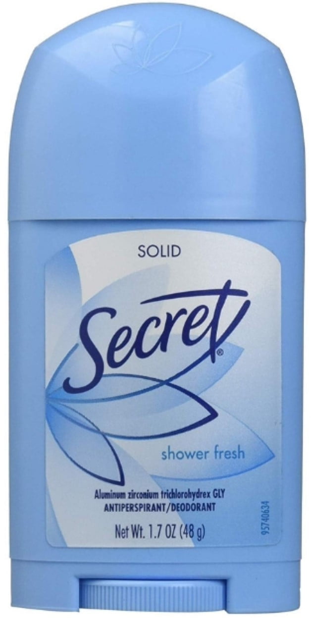 Secret Solid Antiperspirant and Deodorant, Shower Fresh, 1.7 oz - (Pack ...