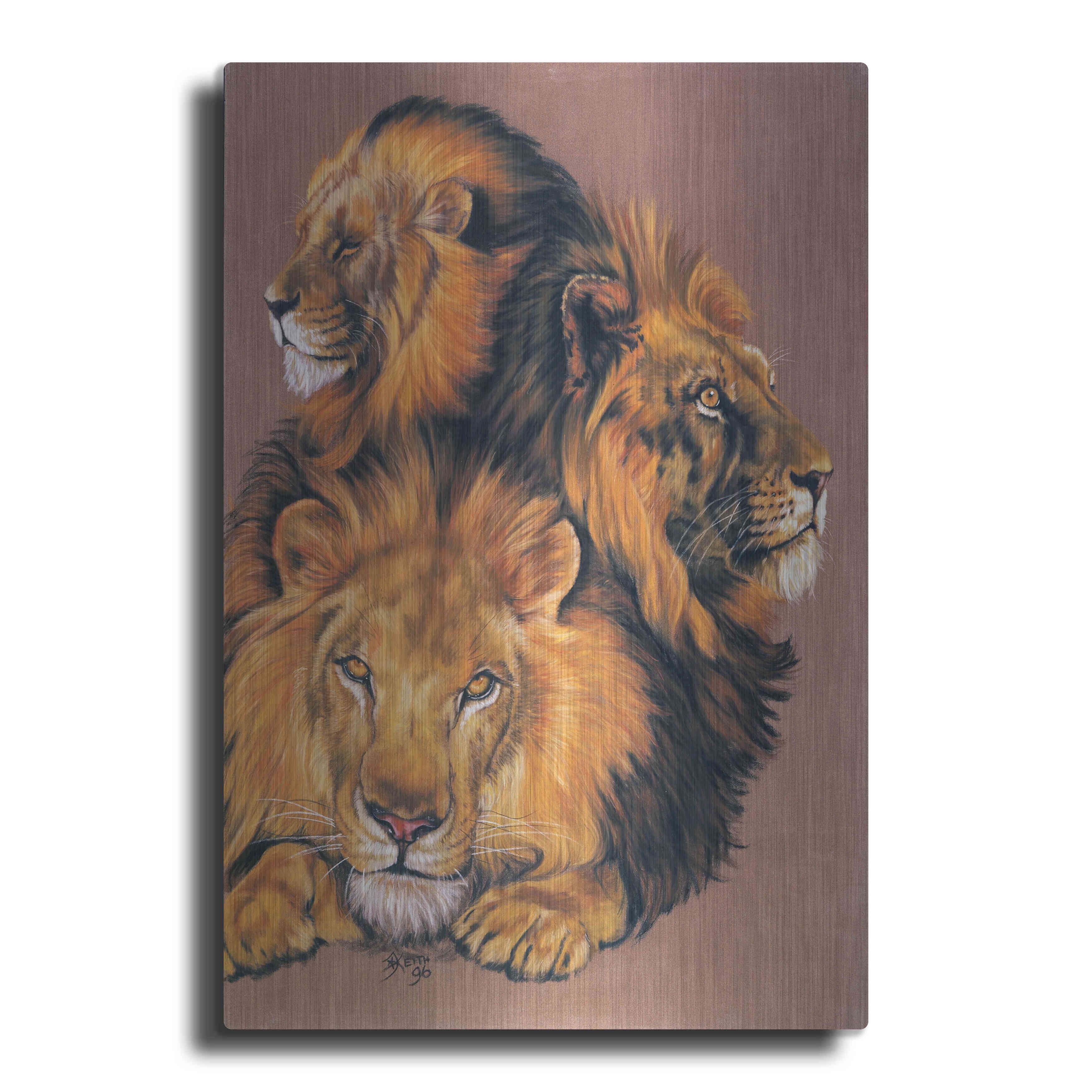 Luxe Metal Art 'Shades Of Amber' by Barbara Keith, Metal Wall Art, 12 ...