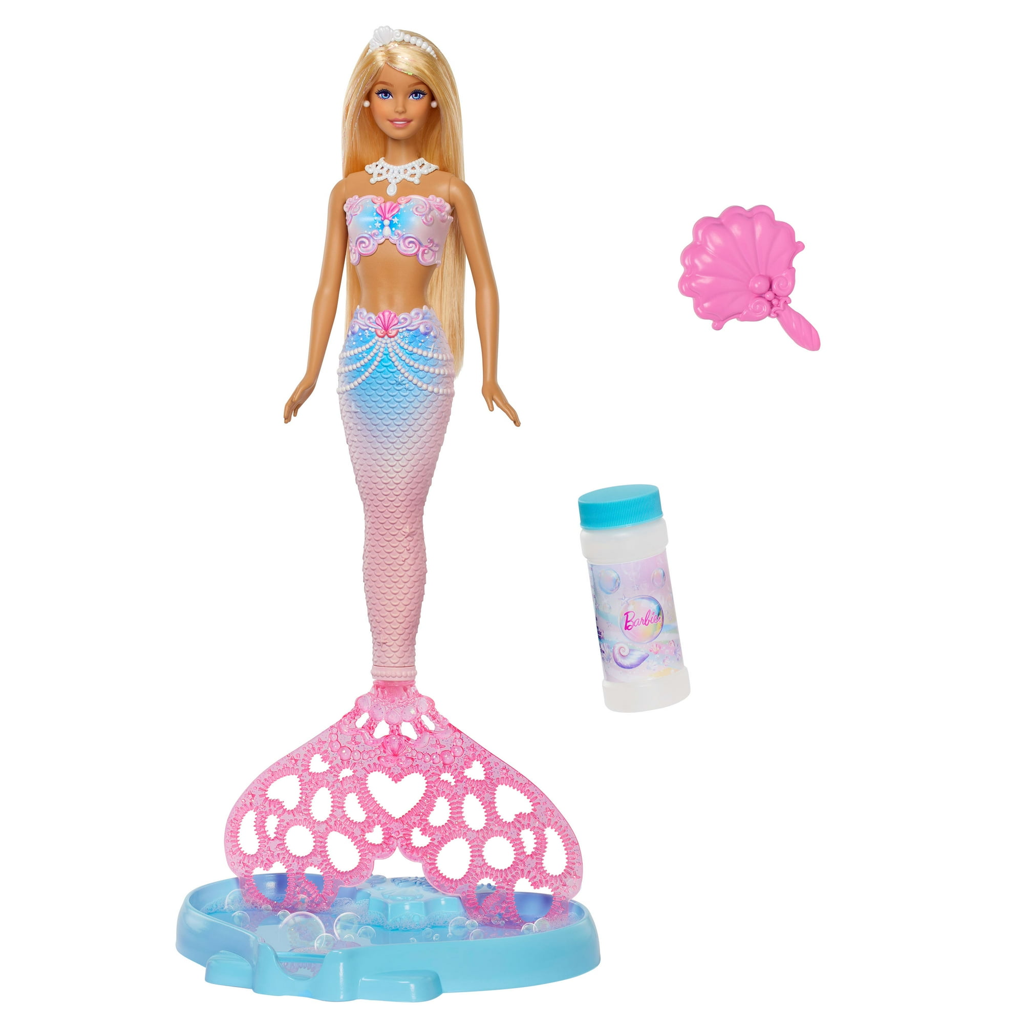 Click here for Barbie Bubble Sparkle Mermaid Doll With Bubble-Mak... prices