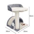 8 Side Cat Climbing Frame with Blue 2-Level Bridge, Multi-Level ...