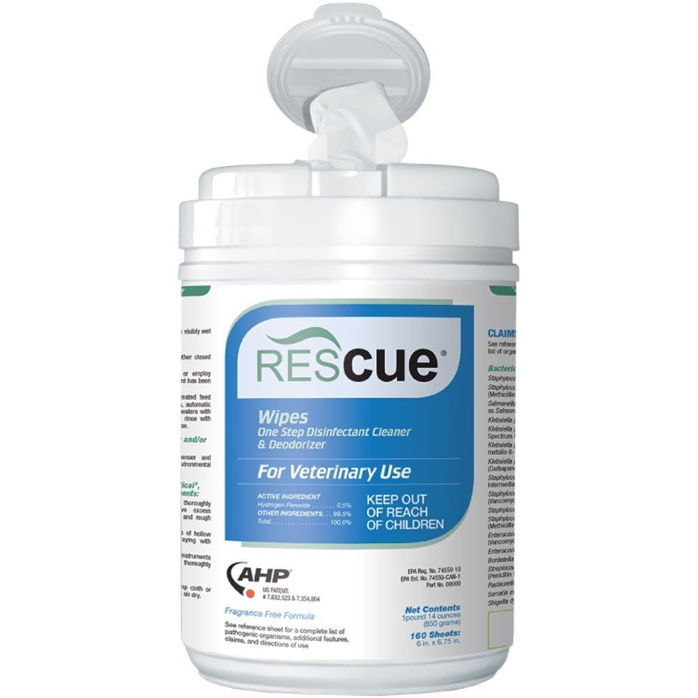 Rescue Wipes Disinfectant Deodorizer Cleaner Wipes 160 Count - Walmart ...