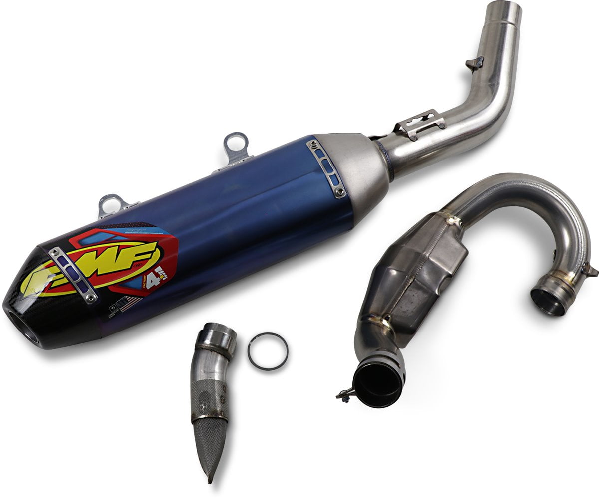 FMF 4.1 RCT Blue Anodized Titanium with MegaBomb Exhaust System (045635) - Walmart.com