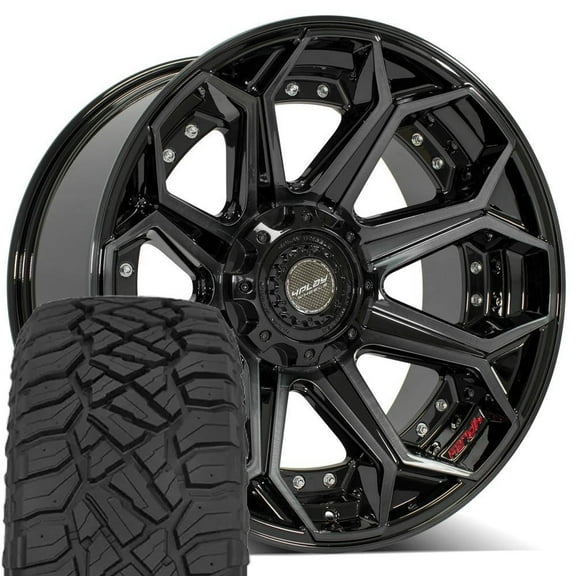 4PLAY Wheels 4P70 22 Inch Rims and Tires Fit 5x127 & 5x139.7 22x10 ...