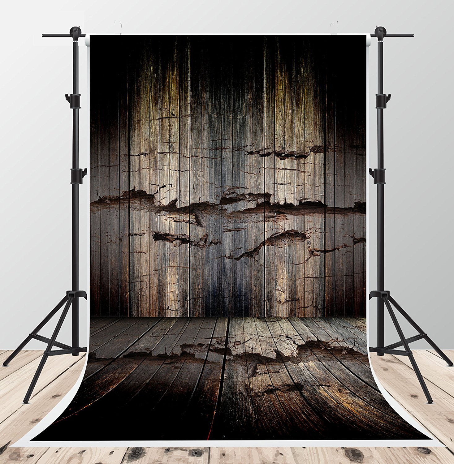 MOHome 5x7ft Vintage Backdrops for Photography Wood Wall and Wood Floor ...