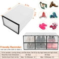 NewHome 6Pcs Collapsible Shoe Box Stackable Shoe Storage Bin ...