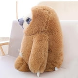 Winsterch Fluffy Sloth Stuffed Animal Toy ,Large Stuffed Sloth Plush ...