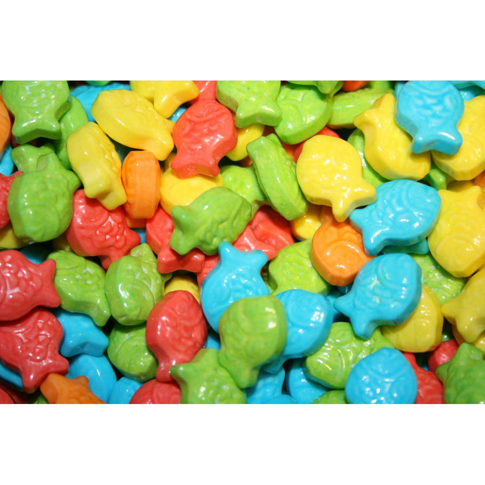 BAYSIDE CANDY AQUARIUM CANDY FISH 500 COUNT, 1LB - Walmart.com ...
