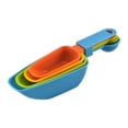 4-Piece Plastic Measuring Cup and Spoon Set for Kitchen Baking ...