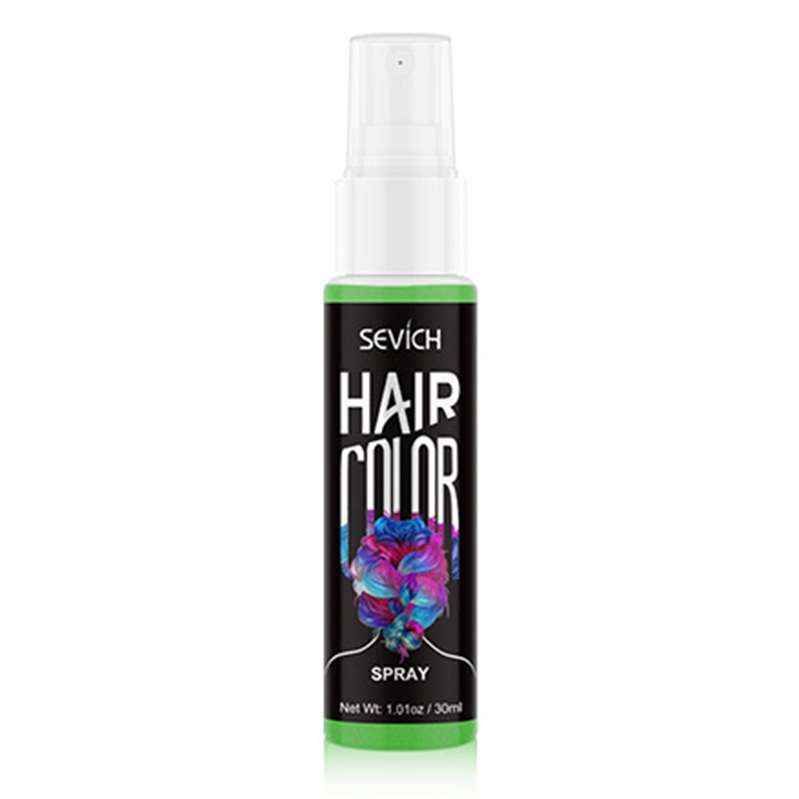 Spray de coloración capilar temporal brillante en tono verde de 30ml ...