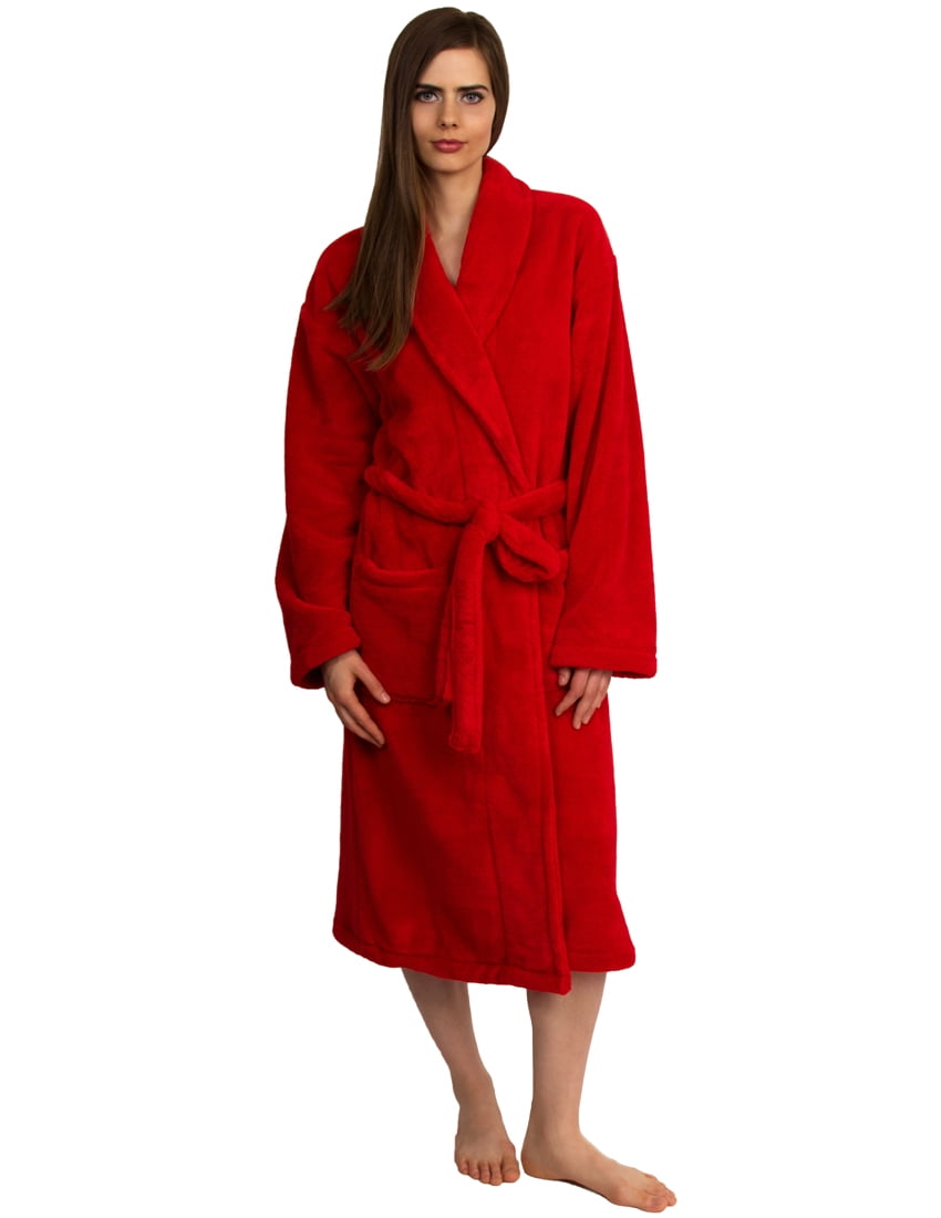 TowelSelections Women's Super Soft Plush Bathrobe Fleece Spa Robe ...