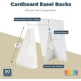 Walmart 50-Pack 5 in Self-Stick Cardboard Easel Backs for Photos, Artwork, Posters (White ...