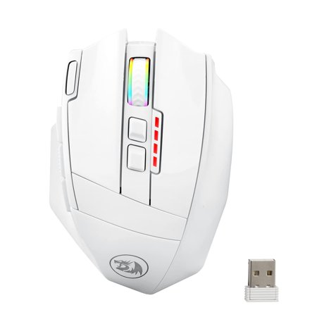 Redragon M801 Gaming Mouse LED RGB Backlit MMO 9 Programmable Buttons ...
