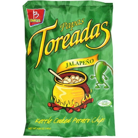 Barcel Jalapeno Papas Toreadas Kettle Cooked Potato Chips, 4.94 oz ...