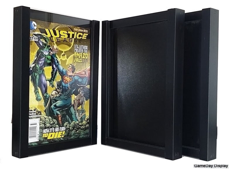Comic Book Display Frame Case Shadow Box Black Magazine Lot of 3 ...