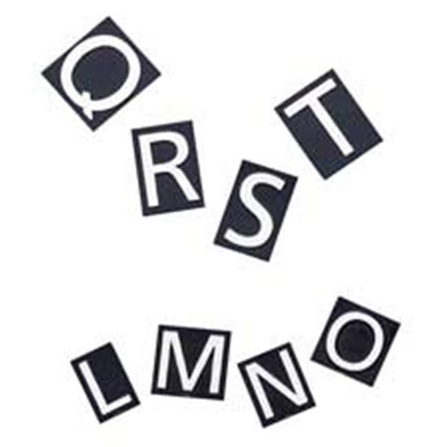 Magnetic Letters-Symbols- 1in.High Characters- White - Walmart.com ...