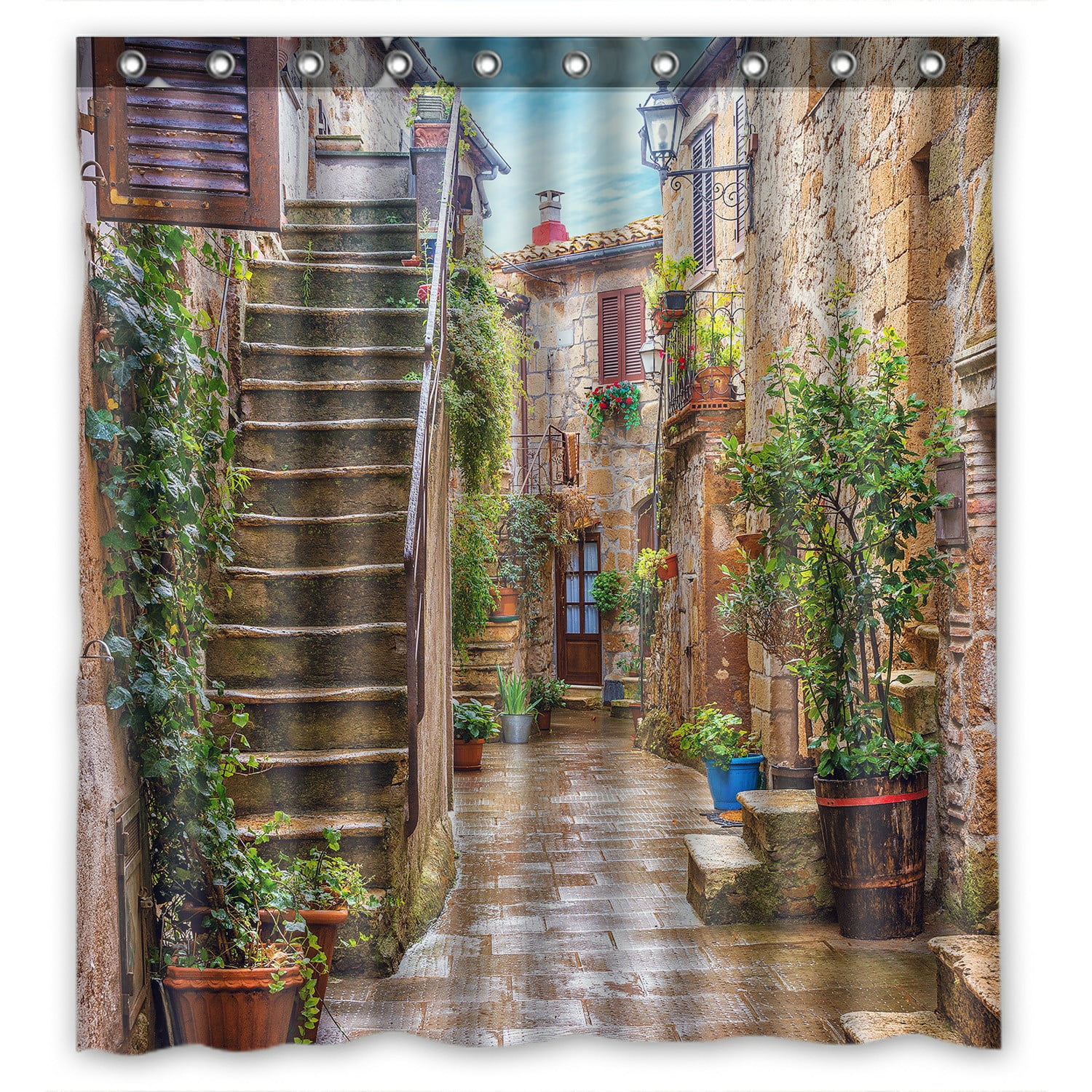 ABPHQTO Alley Italian Old Town Tuscany Italy Waterproof Polyester ...