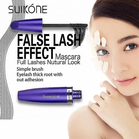 Suikone Natural Long Lasting Waterproof Eyelashes Thick Curling Mascar ...