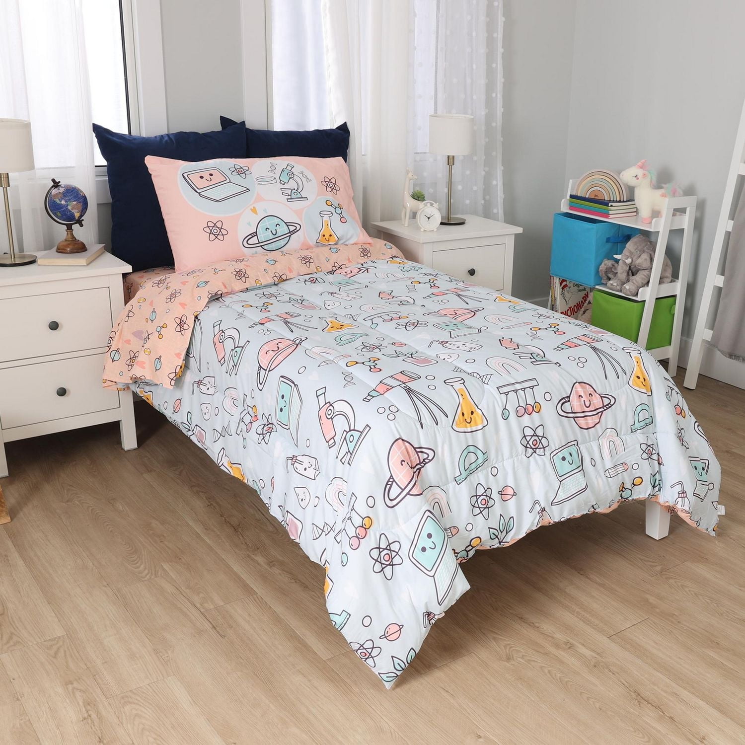 Click here for Nemcor 4 Piece Twin Bedding Set  Science Explorer prices