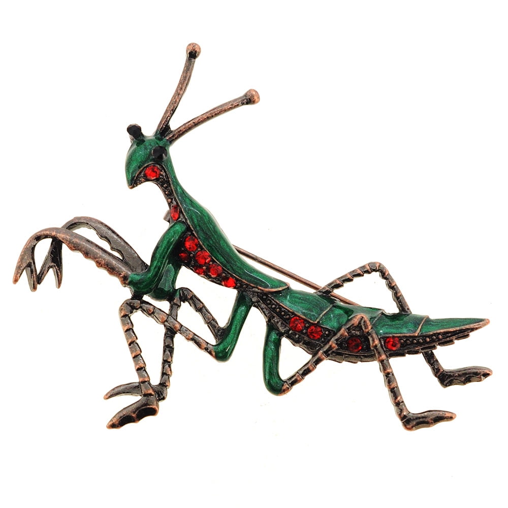 Green Praying Mantis Pin Brooch - Walmart.com