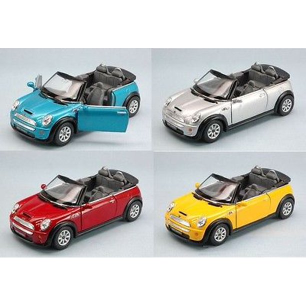 Kinsmart Set of 4: 5" Mini Cooper S Convertible diecast toy model 1:28 ...