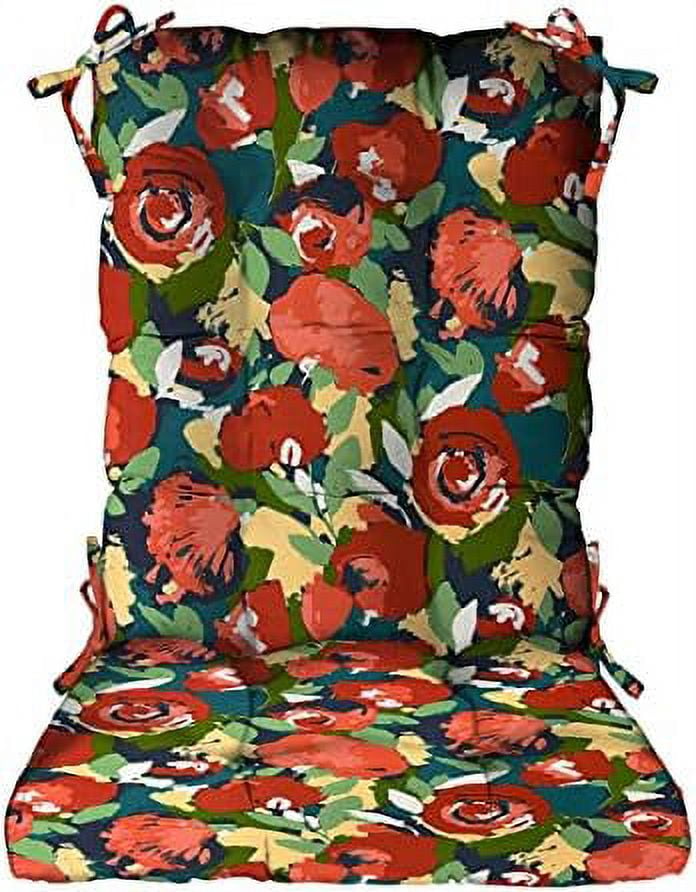 Indoor Outdoor Tufted Rocker Rocking Chair Pad Cushions, Choose Size ...