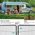 Waleaf 16 Panel Large Dog Playpen, Indoor/Outdoor, 24''/32''/40'', For ...