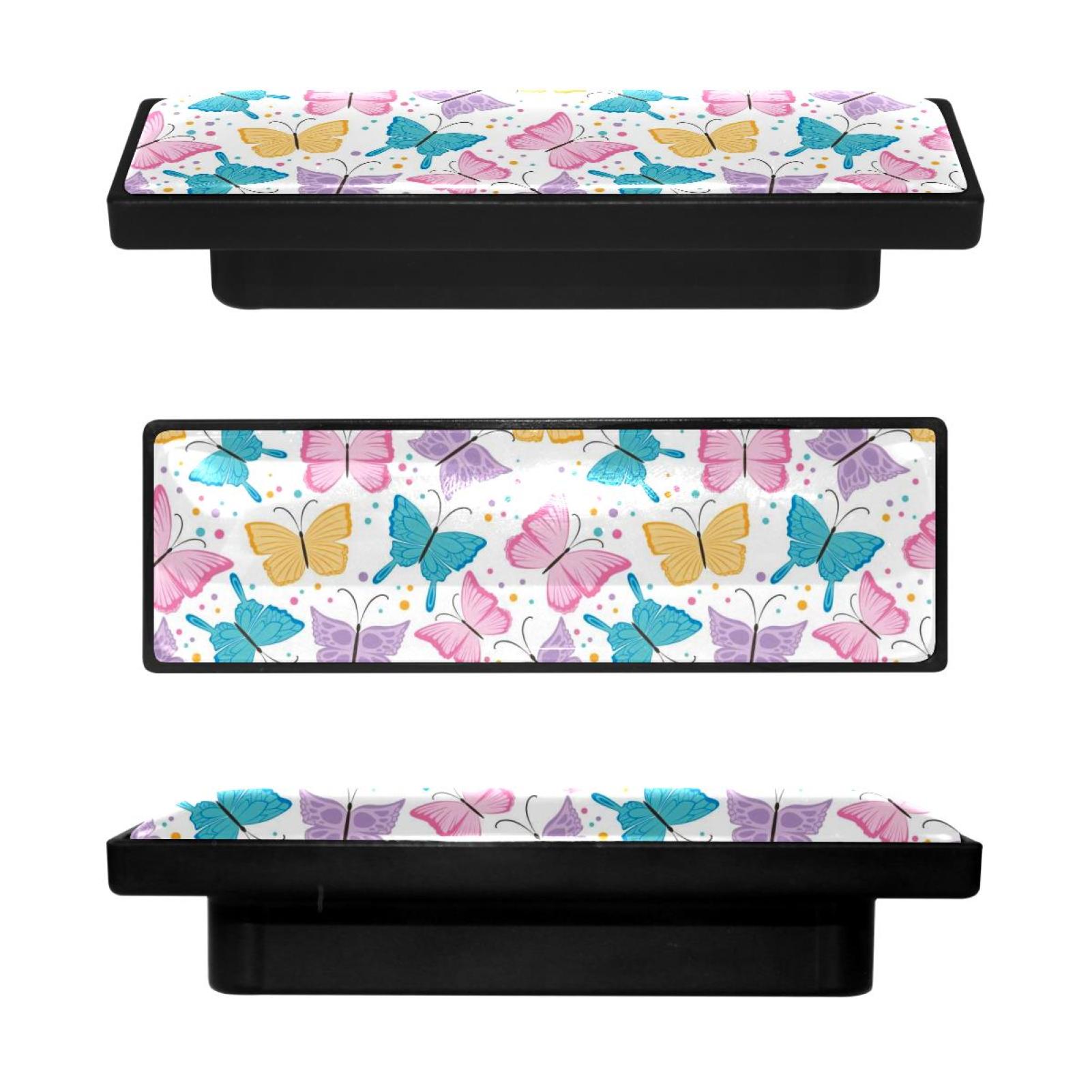 4 Pcs Rectangle Cabinet Handle Cupboard Knob Drawer Pulls Handle ...