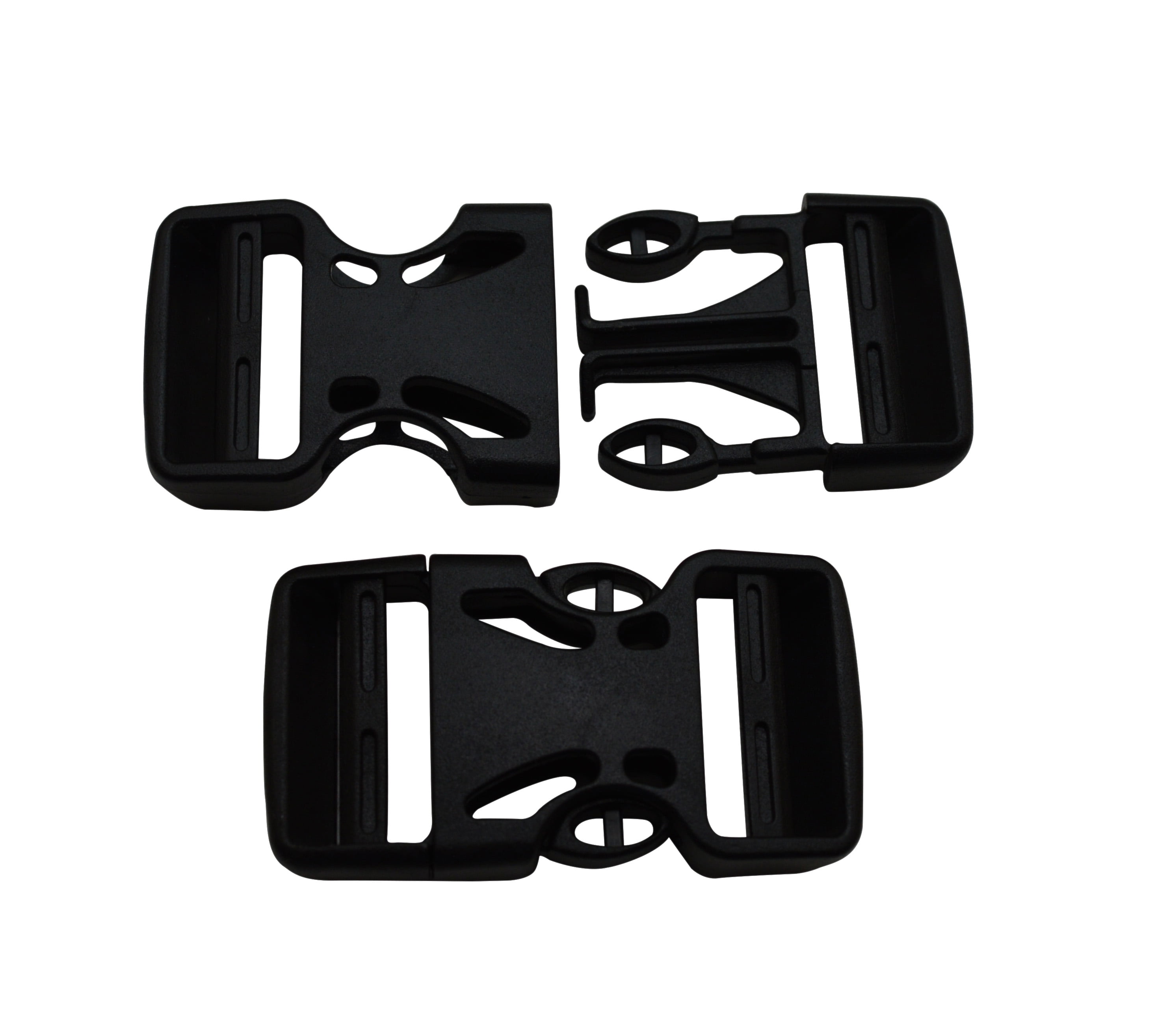 Fenggtonqii 0.8" Inner Width Black Plastic Curved Side Release Buckle ...