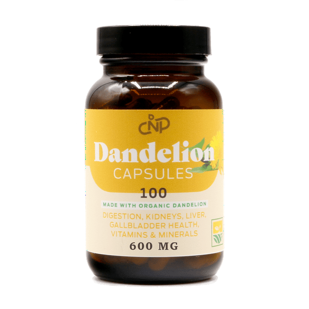 Organic Dandelion Root Capsules - 600mg Capsules 100 Pills Pure Powder ...