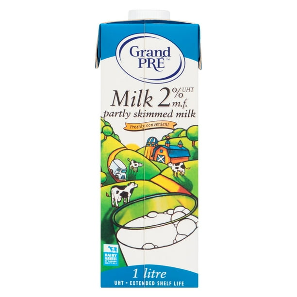 GRAND PRE UHT MILK 2%, GRAND PRE 2% Ultra Haute Température, ce lait ...