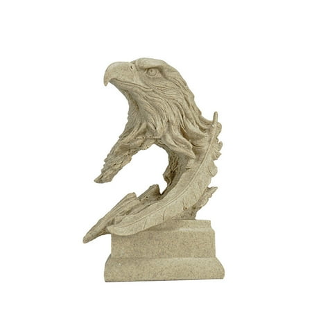 Statue Sculpture Hawk Head Hawk Sculpture West Art Decor Glede Tiercel ...