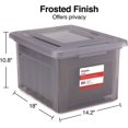 Staples Hanging File Folder Box, Storage Bin Organizer, Snap Lid ...