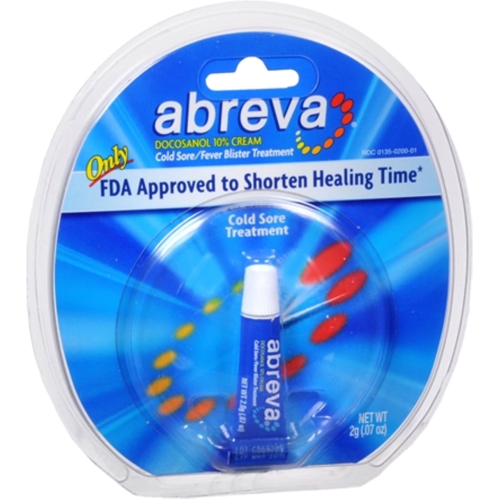 Abreva Cold Sore/Fever Blister Treatment 2g - Walmart.com - Walmart.com