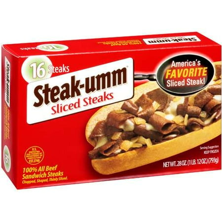 Steak-Umm 100% All Beef Sandwich Steaks, 28 oz - Walmart.com