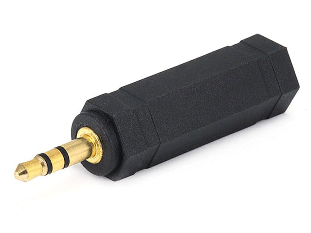 1/4" Stereo TRS Jack (Female) to 3.5mm Stereo Plug (Male) Adapter Gold ...