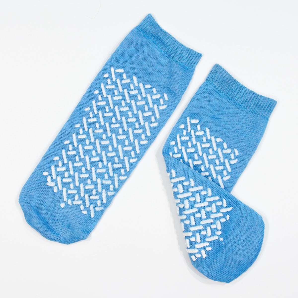 Dynarex Double Sided Slipper Socks Large Sky Blue, Each - Walmart.com