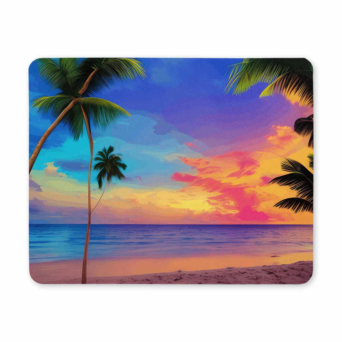 Beach Mouse pad， Mousepad Non-Slip Rubber Base Mouse Pads for Computers ...