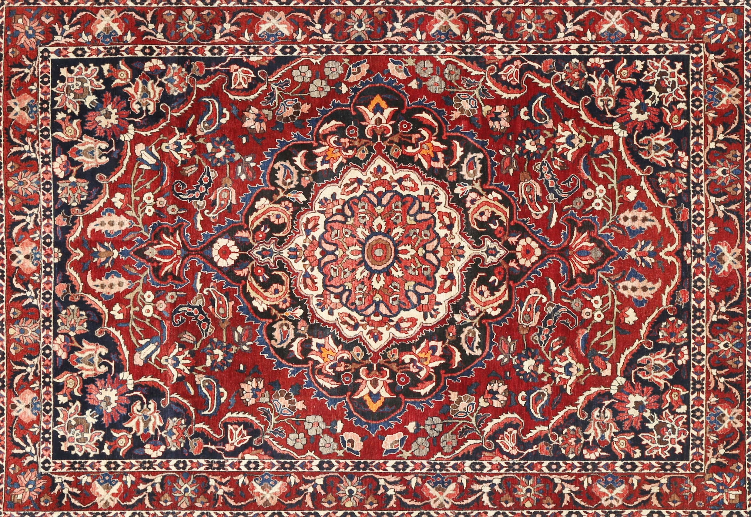 Ahgly Company Indoor Rectangle Traditional Red Persian Area Rugs, 2' x ...