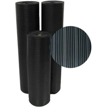 Rubber-Cal "Ramp-Cleat" Non-Slip Outdoor Rubber Mats - 1/8 in x 3 ft x ...