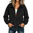 APEXFWDT Corduroy Jacket Women Full Zip Fall Trendy Jackets Lightweight ...