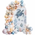 4FT Arch Backdrop Covers, Ocean Sea Turtle Wedding Arch Cover Stretchy ...