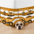 Cartoon Engineering Bed Skirt Bed Skirts King Size 16 Inch Drop, Dig ...