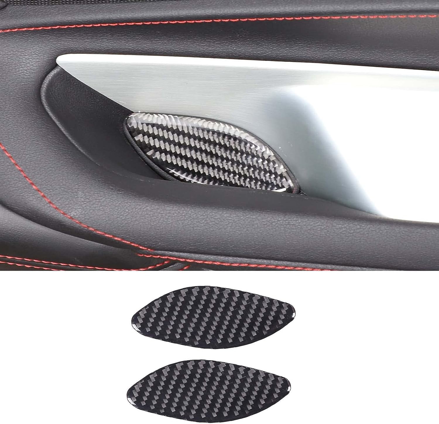 TINKI Soft Carbon Fiber Window Lift Groove Sticker Compatible with ...