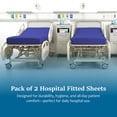 2-Pack Hospital Bed Fitted Sheets, Standard Size 36" x 80" x 12" Deep ...