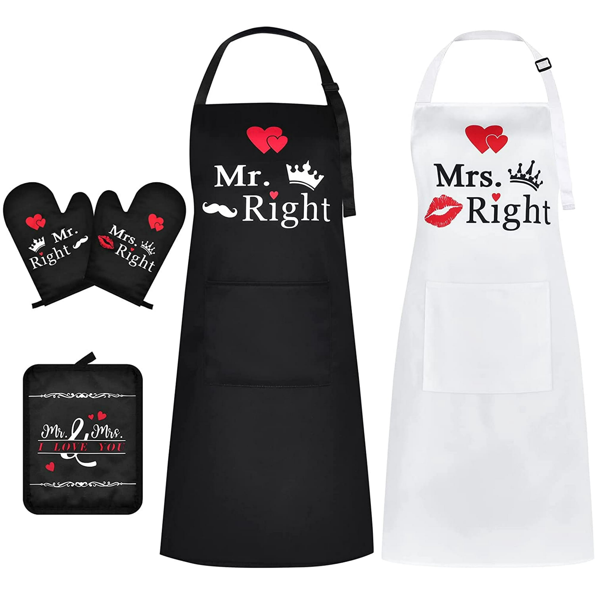 I Love Her Him Couple Aprons Apron, Couples, Matching Couples | atelier ...