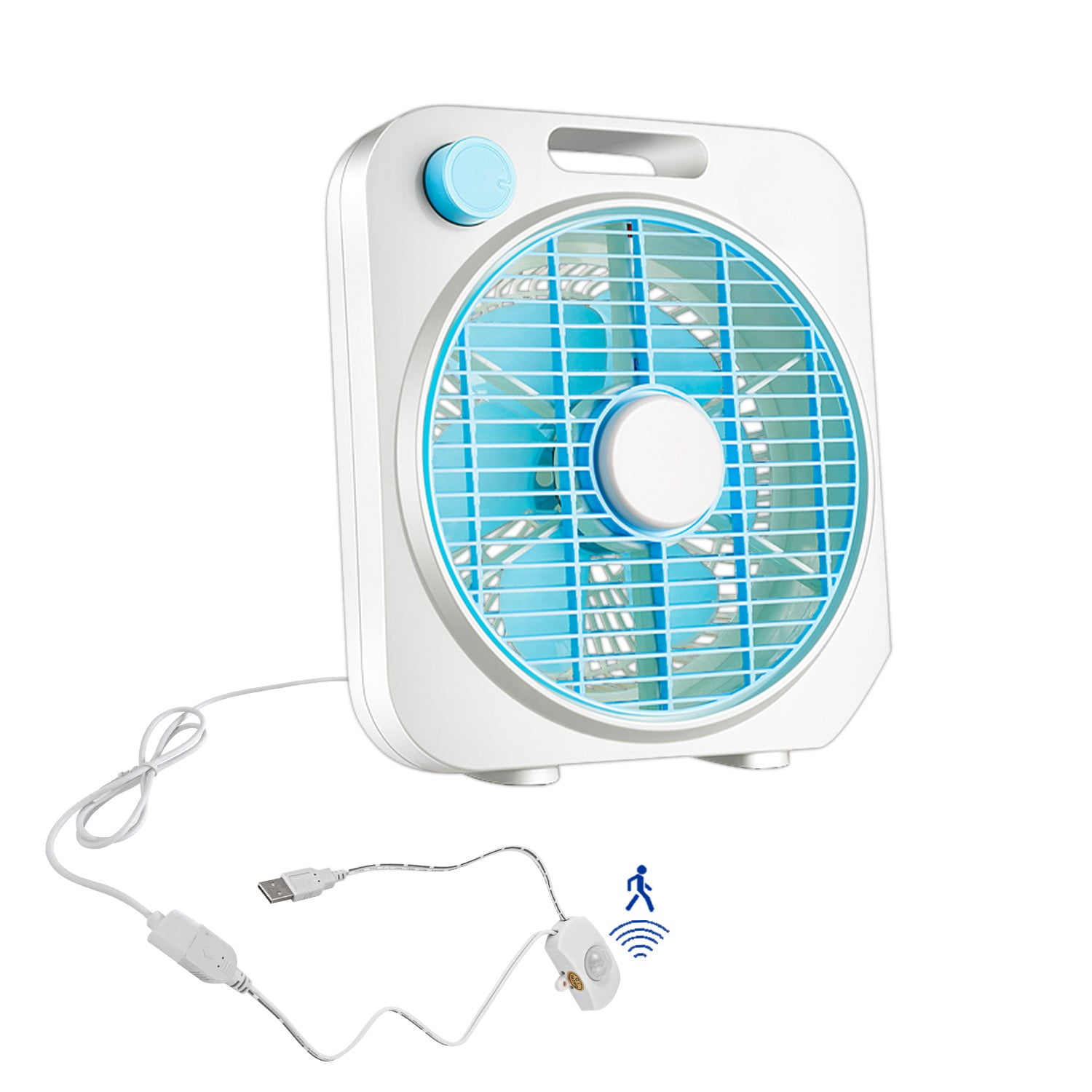 FSLiving 5V USB-Powered Fan Cooling Air Fan Powerful Fan with Motion ...