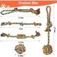 5 Pack Dog Rope Toys Cotton Puppy Teething Rope Durable Chew Toys for ...