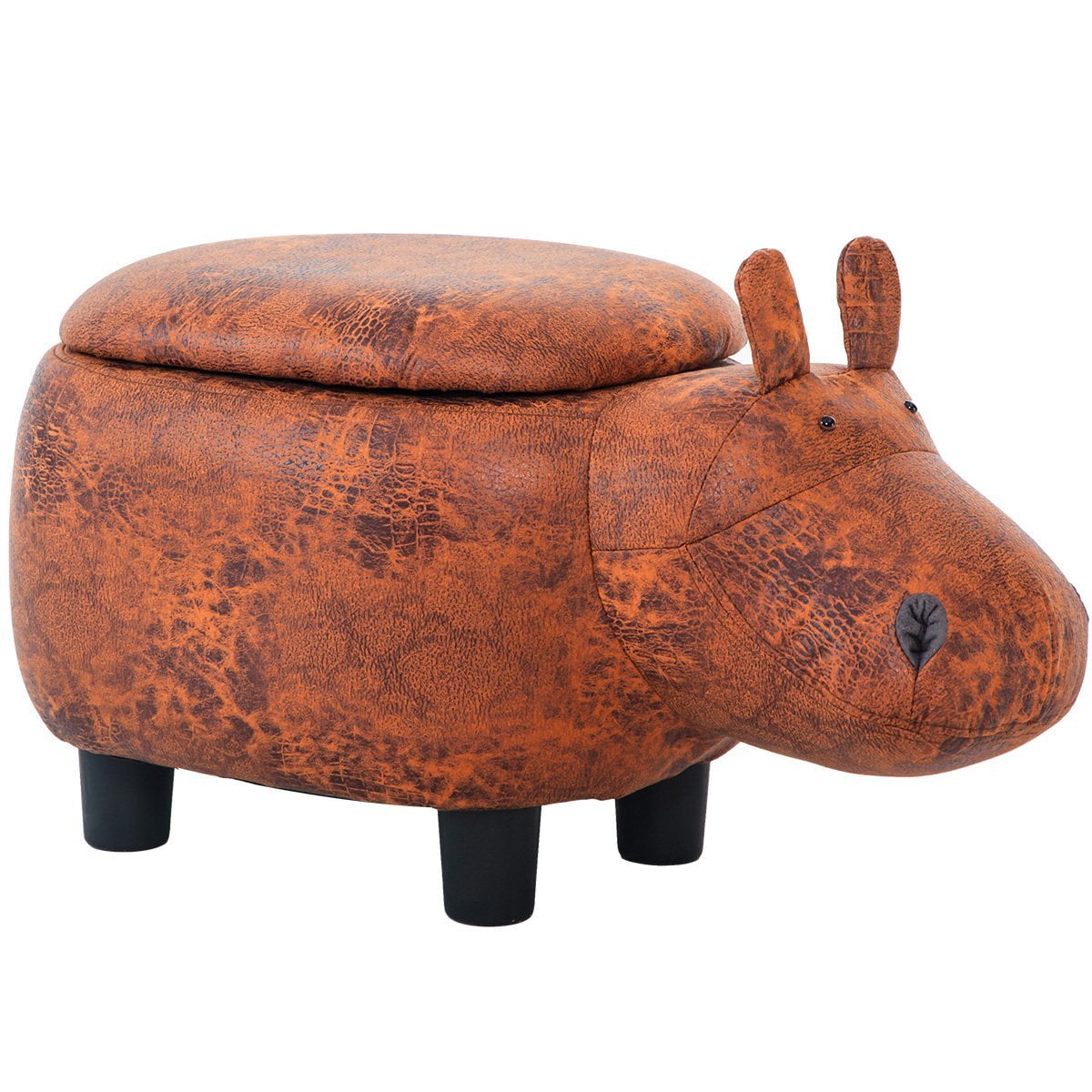 Merax WF038865DAA Ride-on Storage Ottoman Footrest Stool with Animal ...